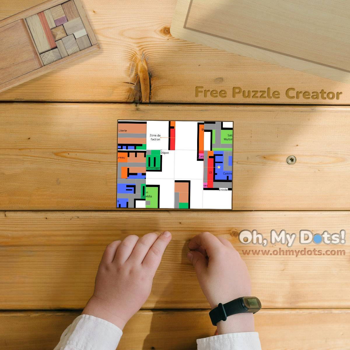 Play or print the free tt Picture Puzzle game | Oh My Dots!