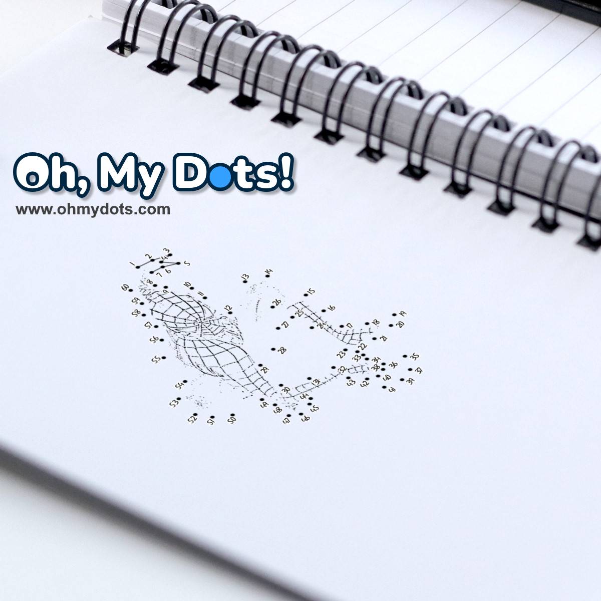 Play [Spider-man] Connect the dots game | Oh My Dots!
