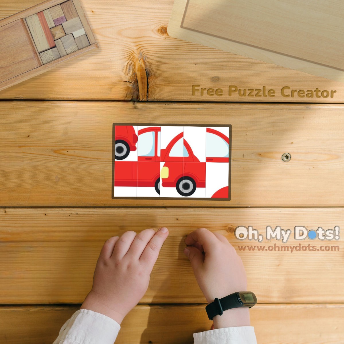 Play or print the free Car Picture Puzzle game | Oh My Dots!