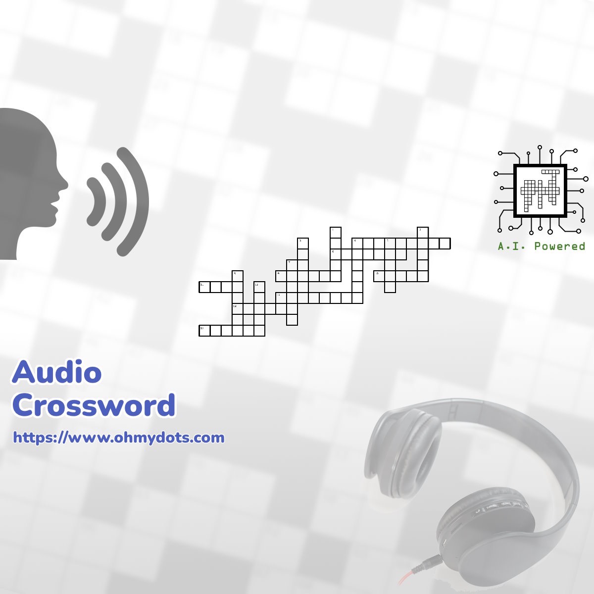 Jouez ou imprimez le jeu gratuit des Mots Croisés Fruits | Oh, my Dots!