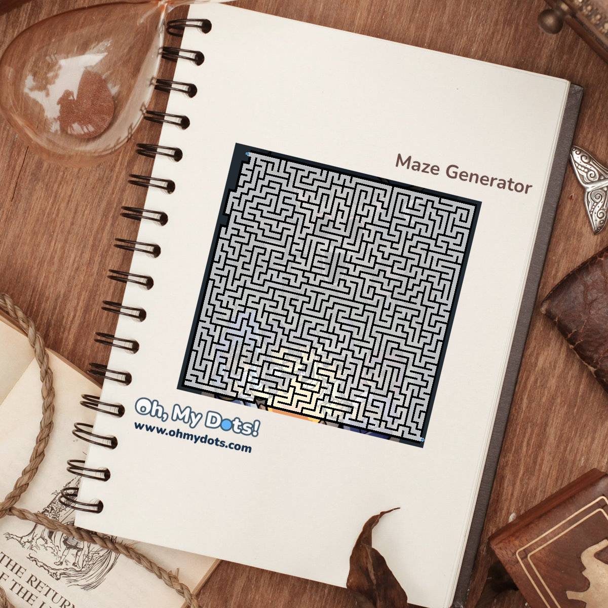 Play or print the free 99 noches 🎃 Maze game | Oh My Dots!