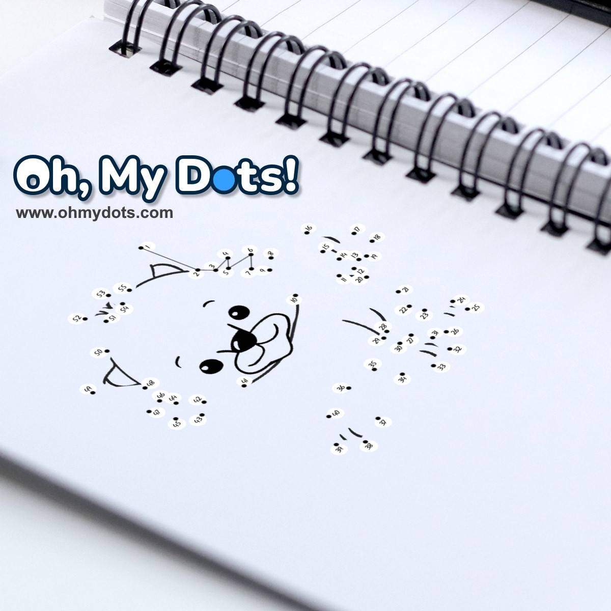 Play [Baby Lion] Connect the dots game | Oh My Dots!