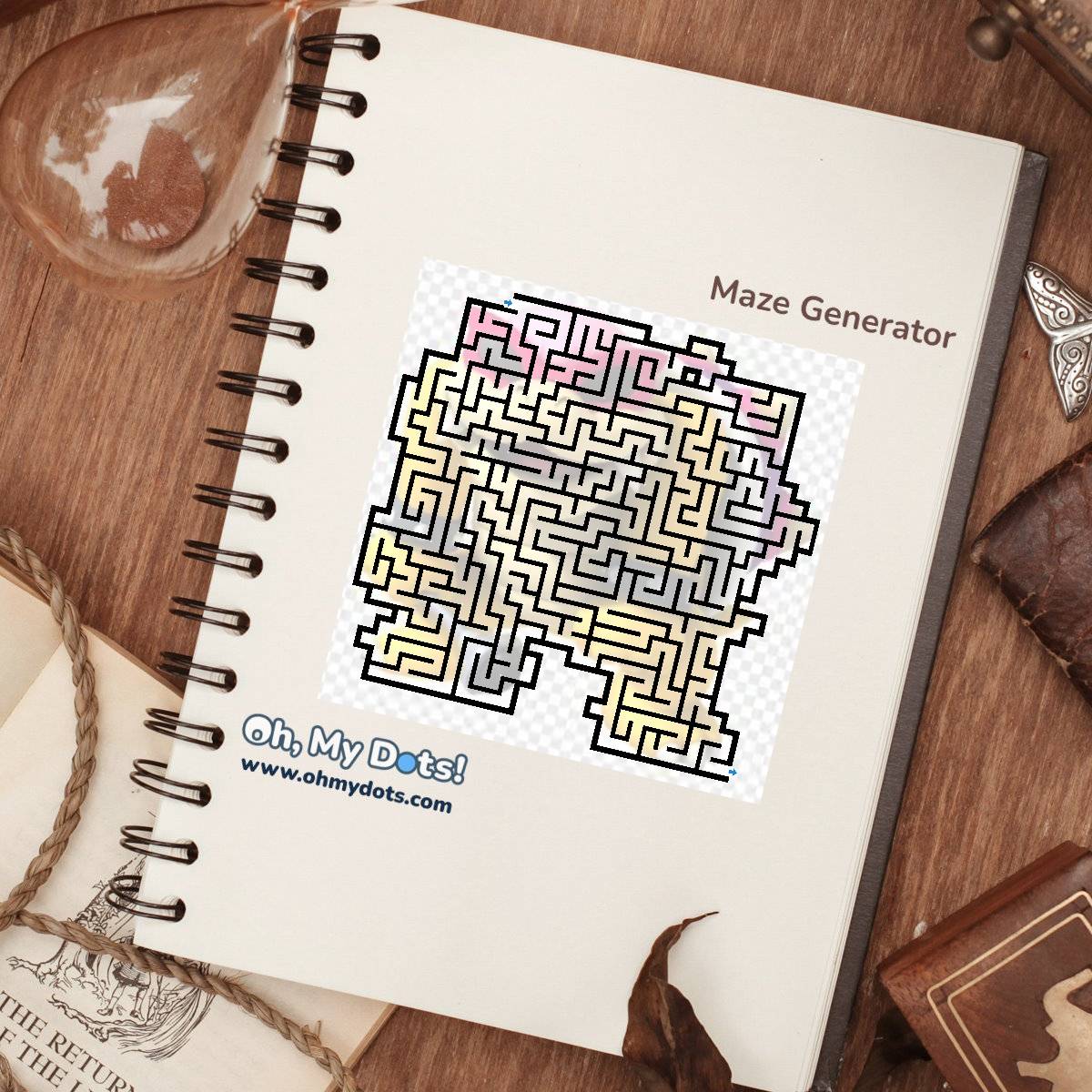 Play or print the free le labyroy Maze game | Oh My Dots!