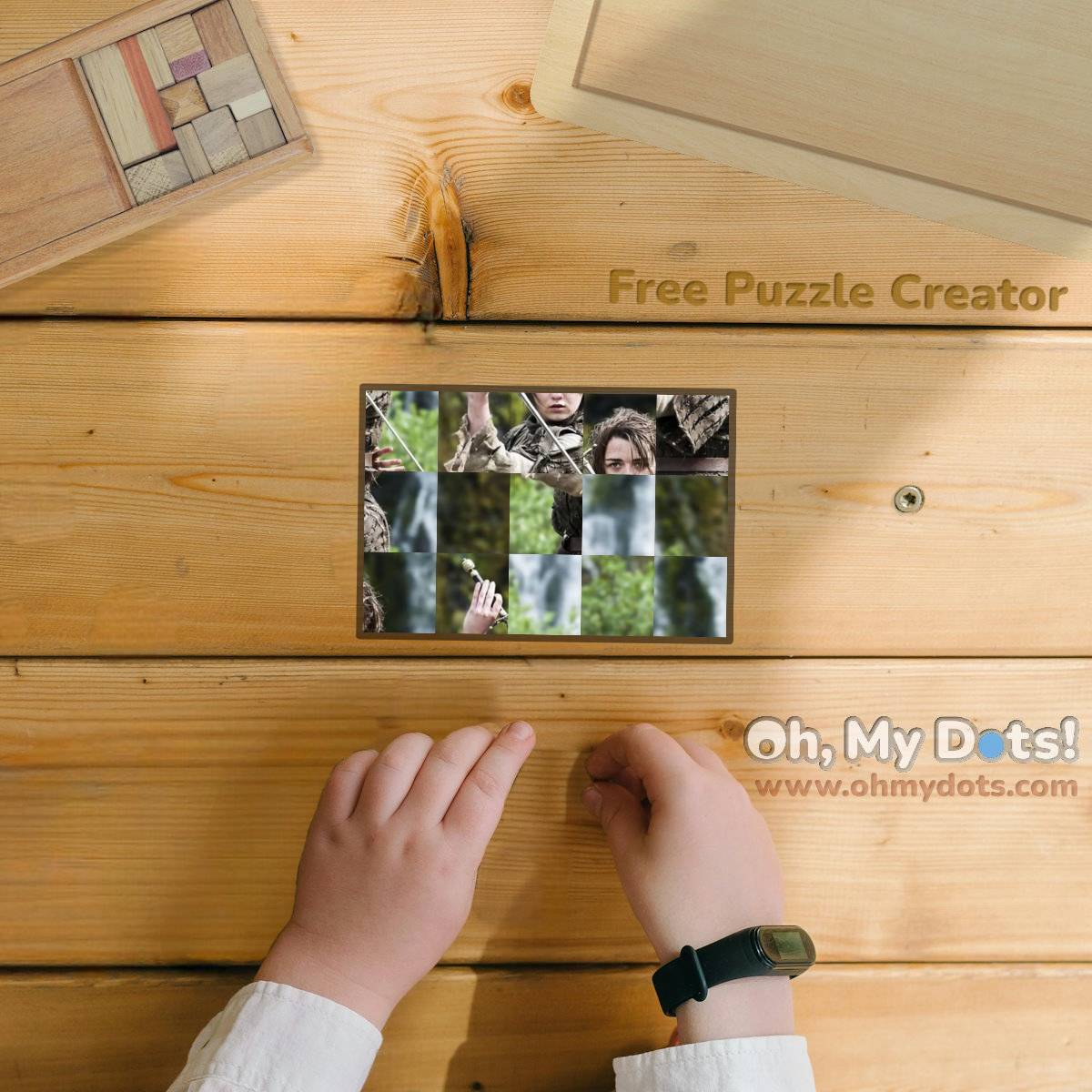 Play or print the free ARYA Picture Puzzle game | Oh My Dots!