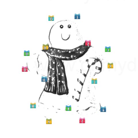 Play or print the free Gingerbread man Connect the dots game | Oh My Dots!
