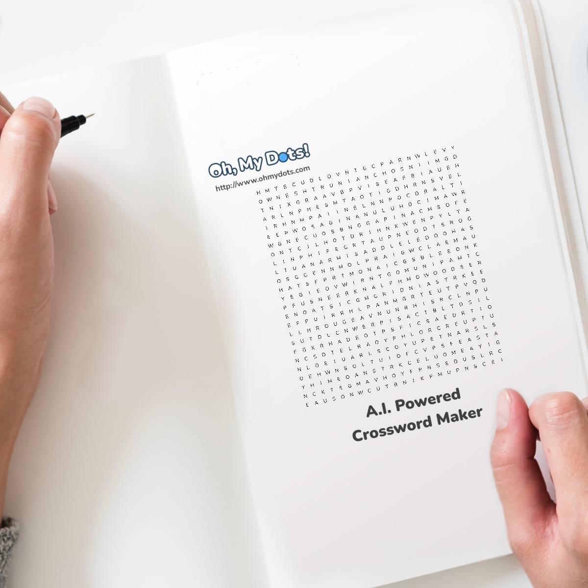 Play or print the free Oh, my Dots! Word Search game | Oh My Dots!