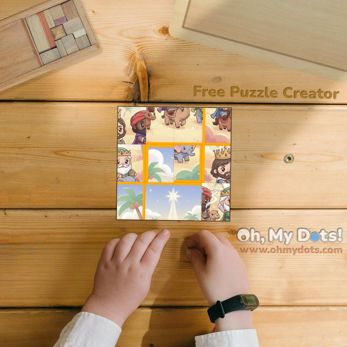 Juega o imprime gratis al juego de unir los puntos Reyes magos | Oh, my ...