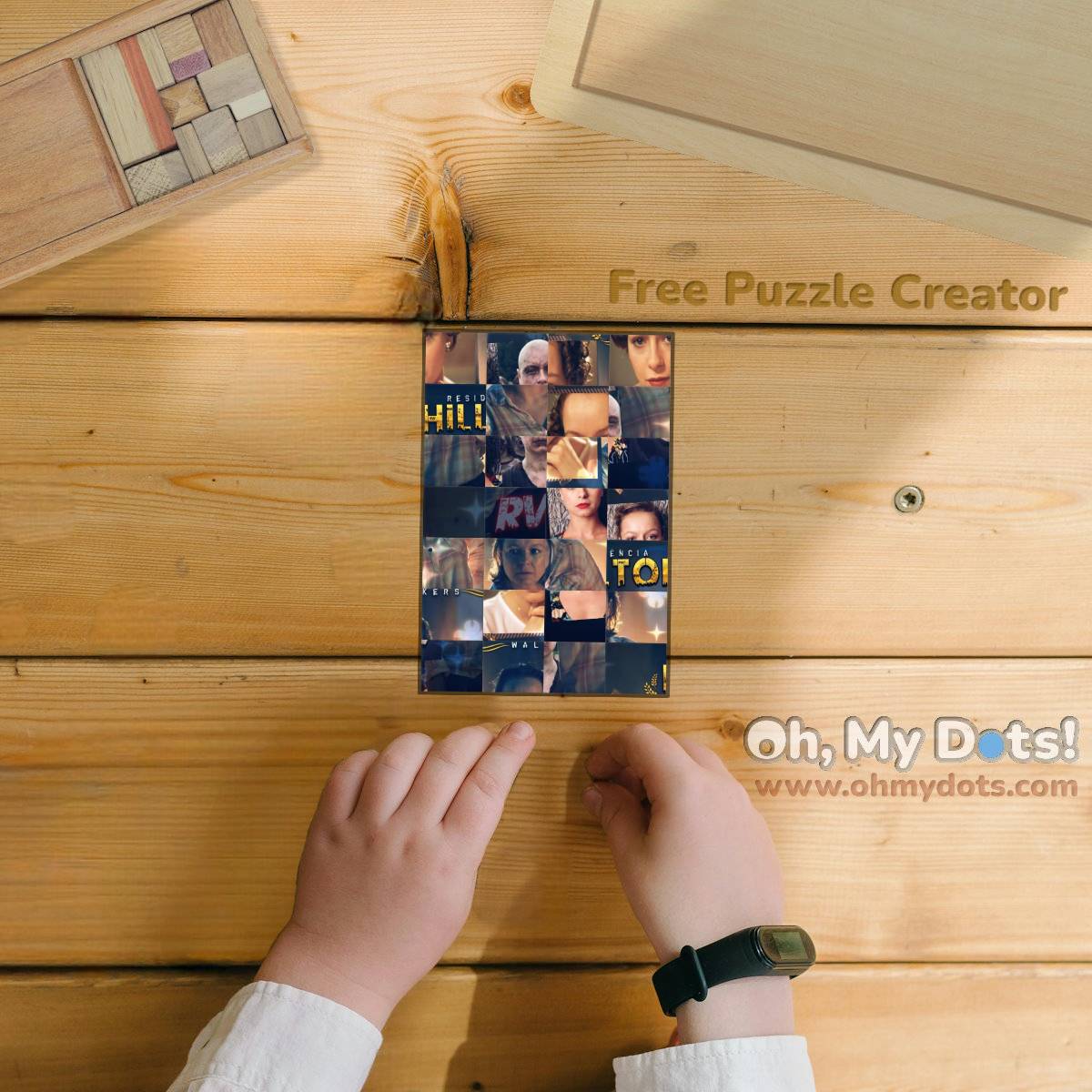 Play or print the free Alpha a vilã Picture Puzzle game | Oh My Dots!