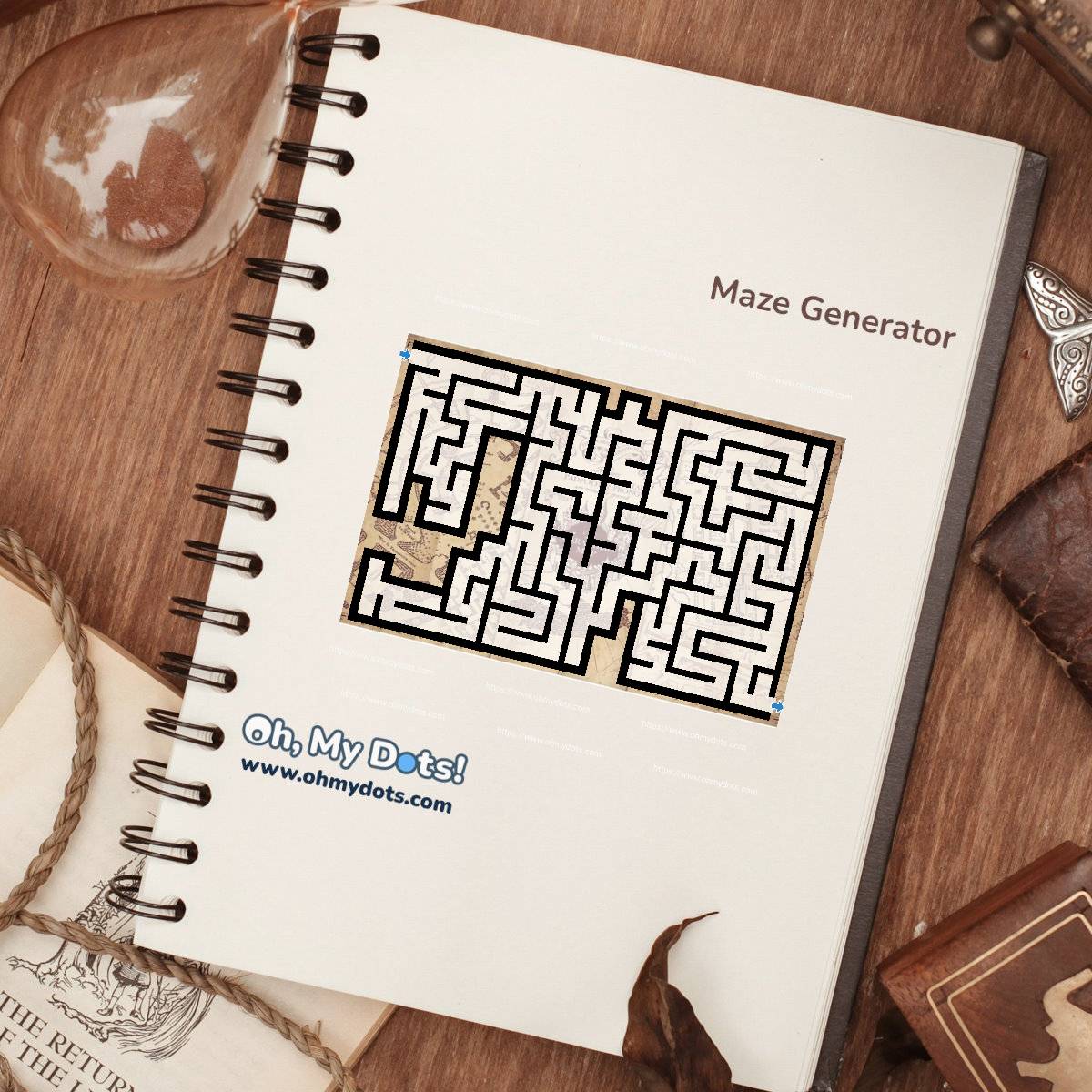 Play or print the free Marauder's Map Maze game | Oh My Dots!