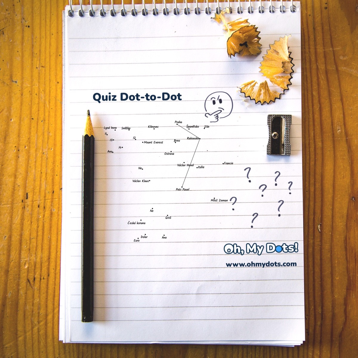 Jouez ou imprimez le jeu gratuit des Quiz des points à relier Česká ...