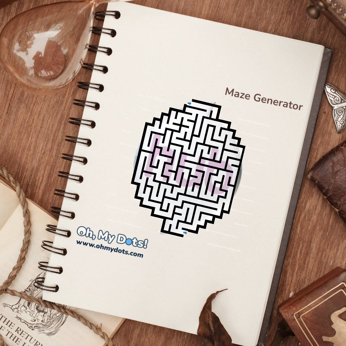 Play or print the free Hub's Maze Maze game | Oh My Dots!