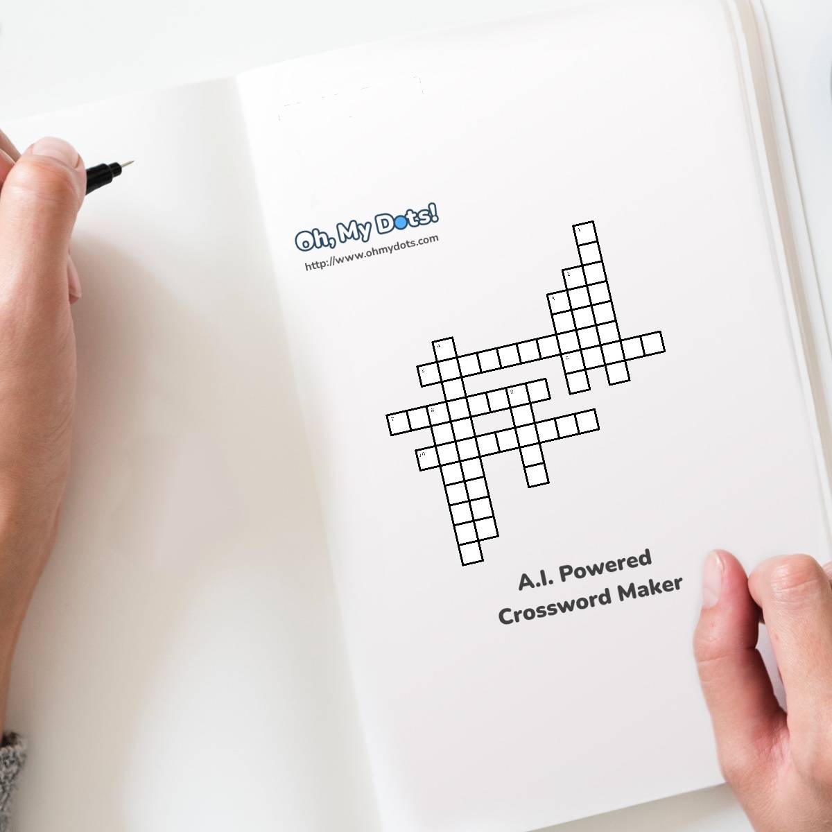 Play or print the free Hermit Crab Crossword Crossword game | Oh My Dots!