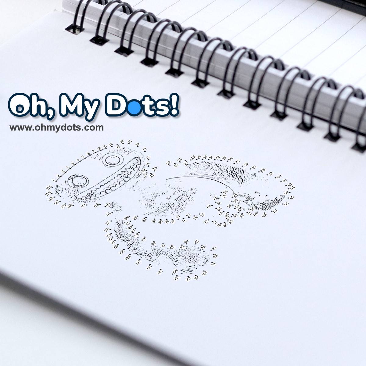 Play or print the free Jumbo Josh Connect the dots game | Oh My Dots!