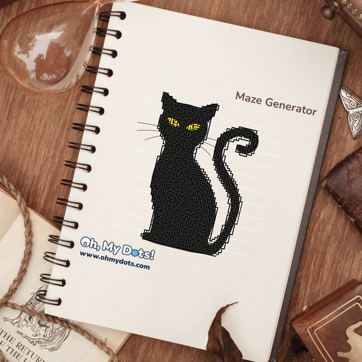 Play [Black Cat] Maze game | Oh My Dots!