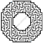 Play or print the free Donut medium Maze game | Oh My Dots!