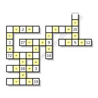 Play or print the free Oh, my Dots! Cross Math game | Oh My Dots!