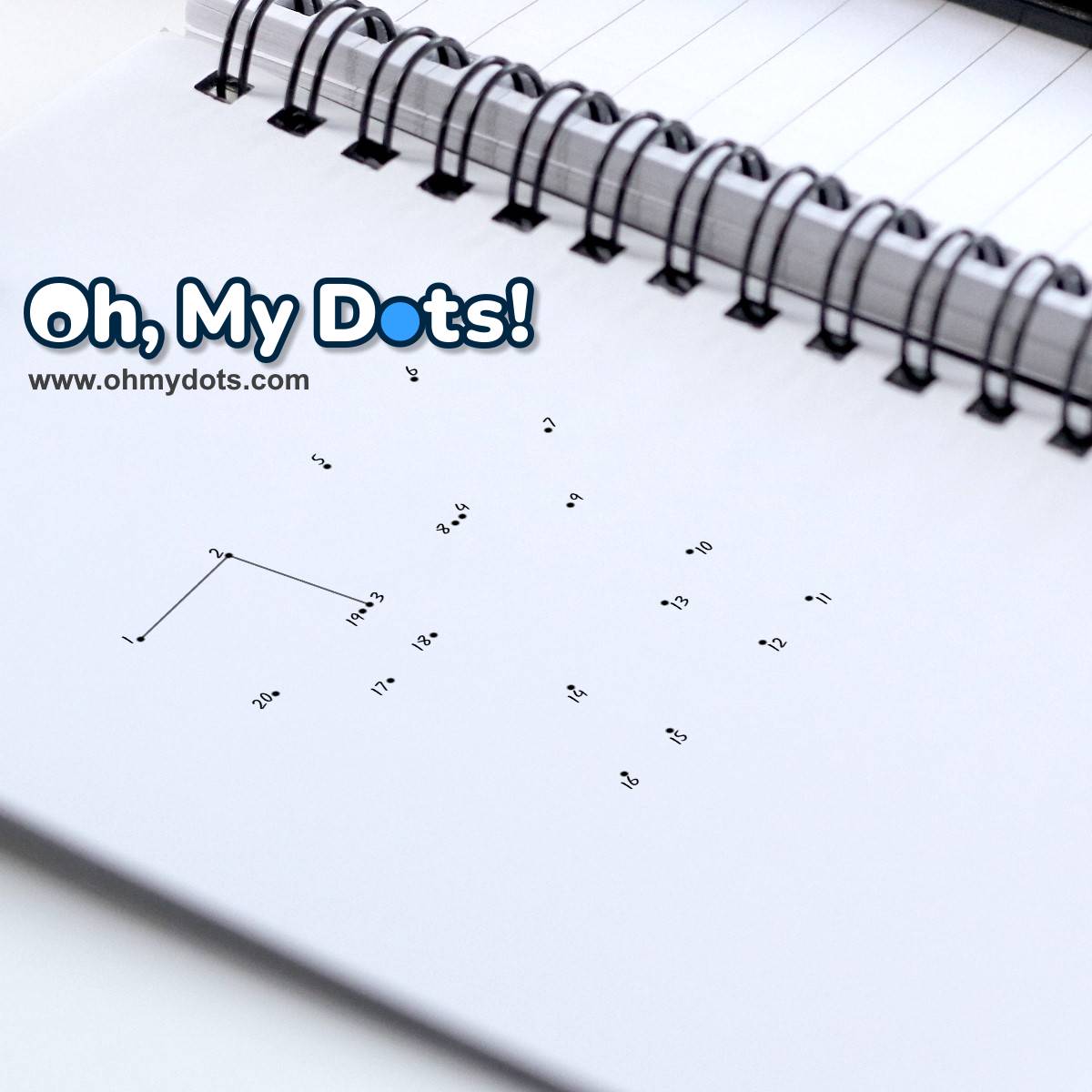 Play or print the free Andy reto Connect the dots game | Oh My Dots!
