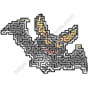 Play or print the free Cute Bat Maze Maze game | Oh My Dots!