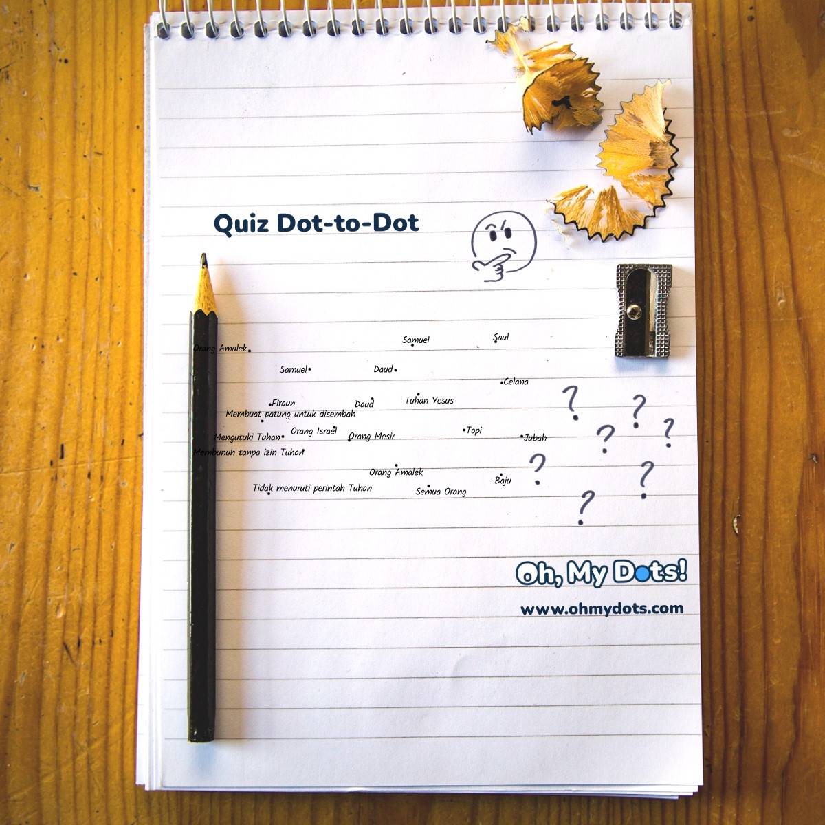Play or print the free Daud Dan Saul 2 Quiz Dot-to-Dot game | Oh My Dots!